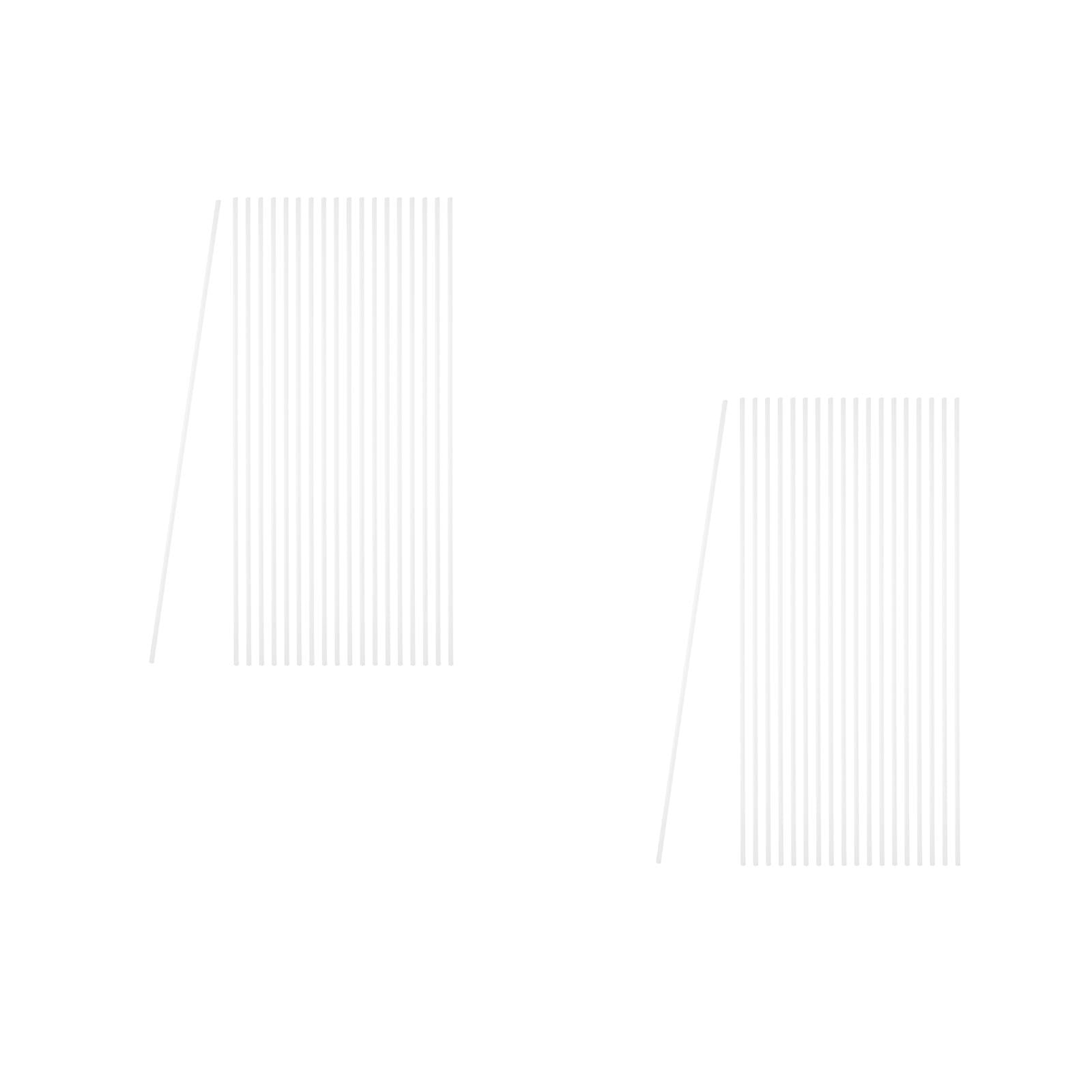 Hemoton 40 pcs Square Tubing Materials Sand Table Tube Material Square ...