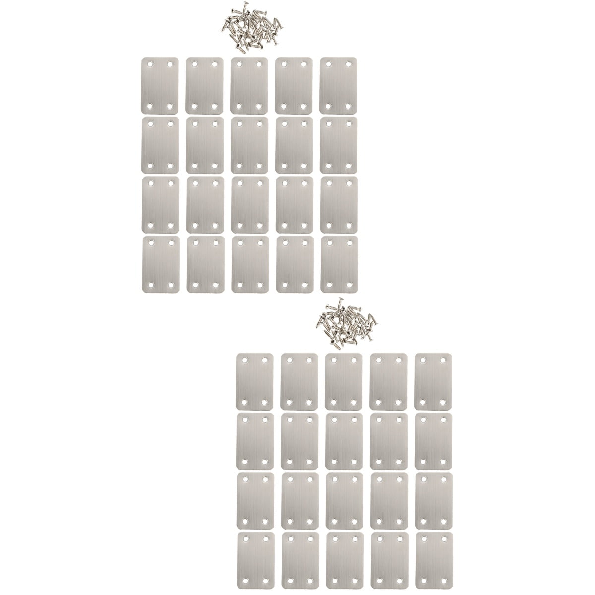 Hemoton 40 pcs Stainless Steel Corner Brace Heavy Duty Angle Bracket ...