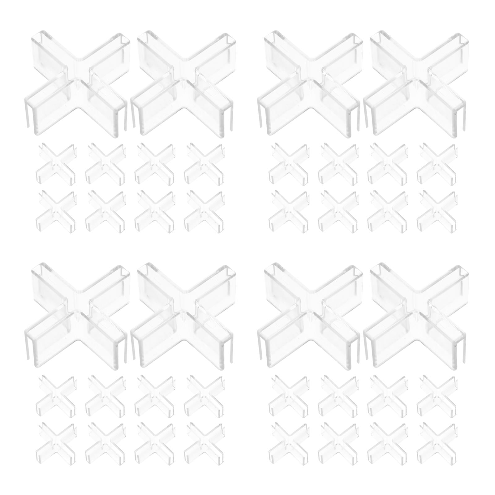 Hemoton 40 pcs Transparent Glass Edge Clamps for Fish Tanks and Shelves ...