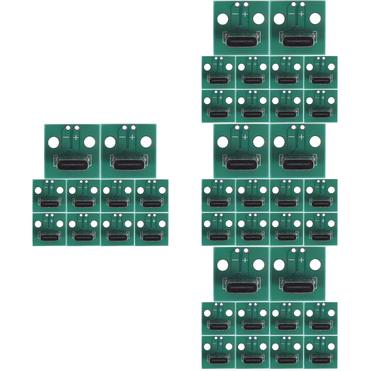 Hemoton 40 pcs USB Connector 6-pin Pcb Board Support Module Female ...