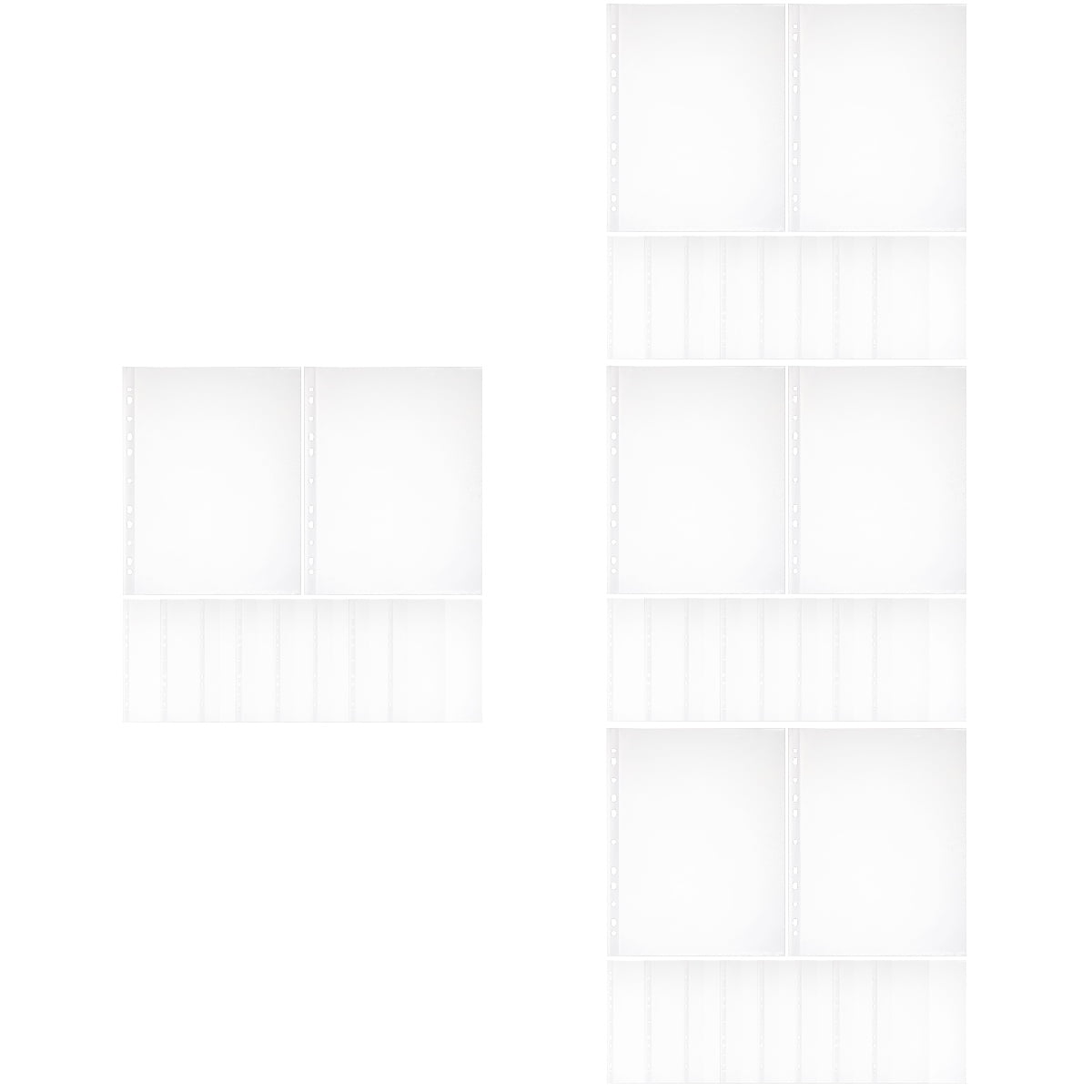 Hemoton 400 Pcs Transparent Sheet Protectors A4 File Transparent Bags ...