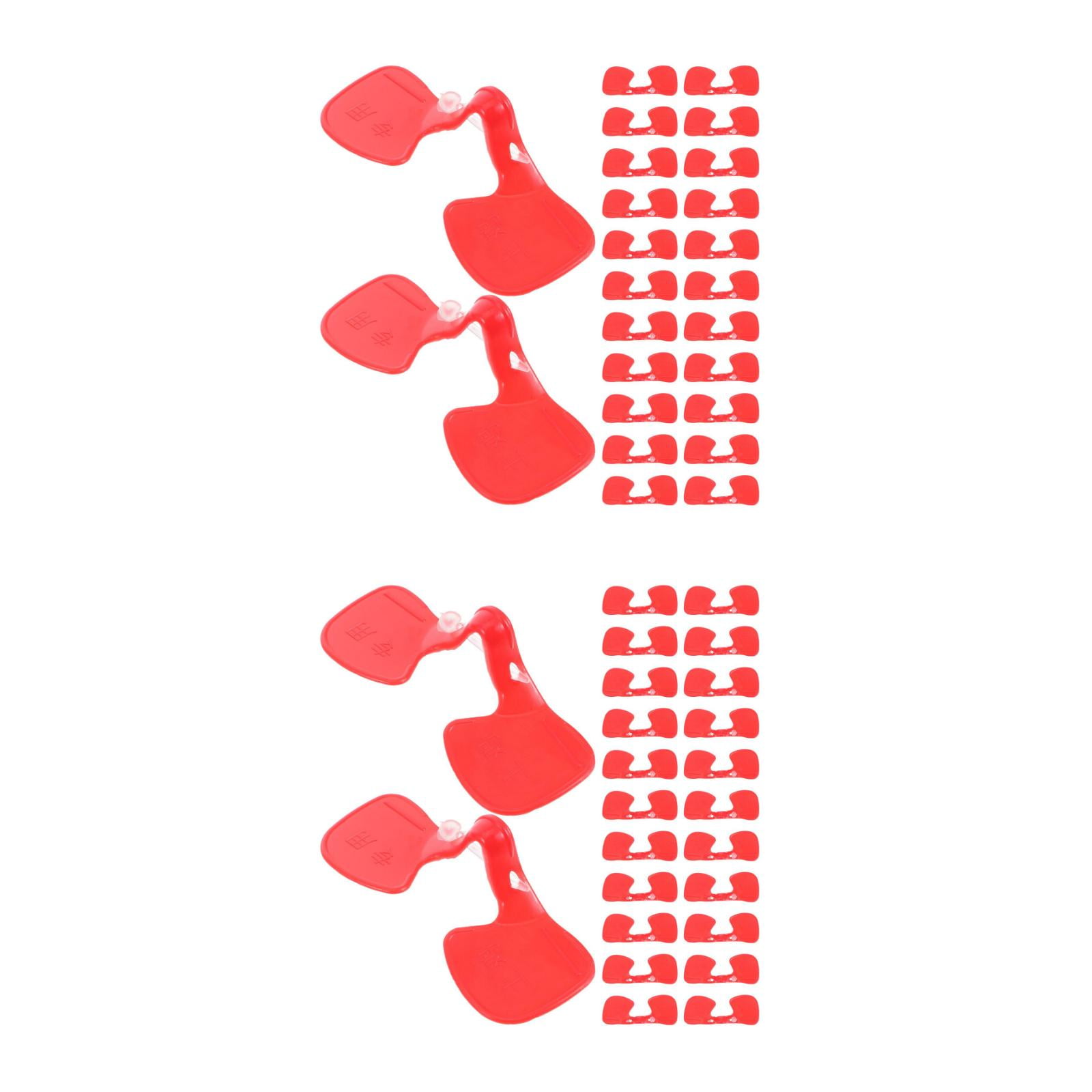 Hemoton 400 pcs Anti-Pecking Glasses For Chickens Poultry Blinders ...