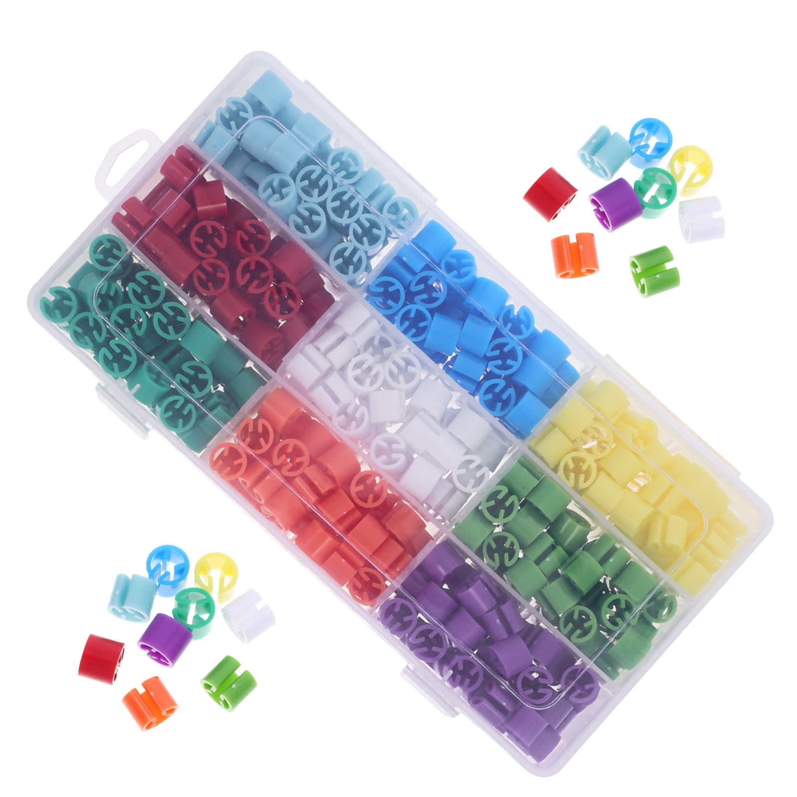 Hemoton 405pcs Hanger Size Markers Plastic Coded Garment Clothing ...
