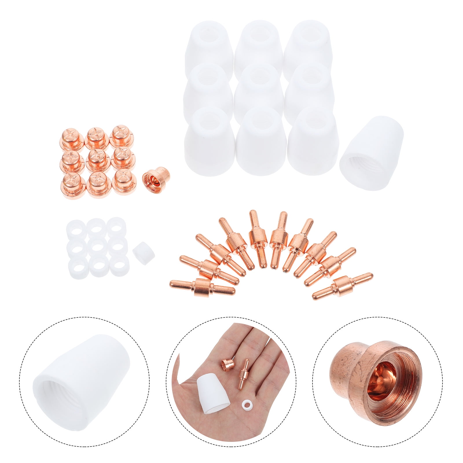 Hemoton 40pcs -31 Torch Consumables Air Plasma Cutting with Extended ...