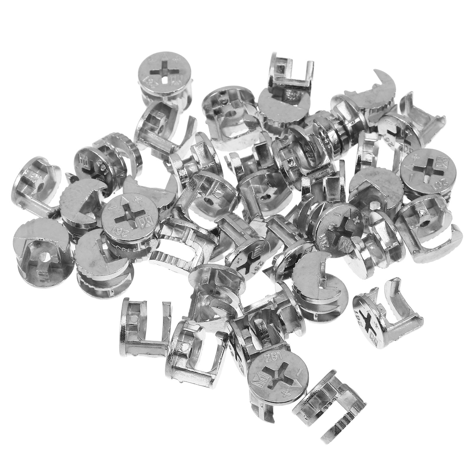 Hemoton 40pcs Cam Lock Nut Furniture Connector Screws Eccentric Wheel ...