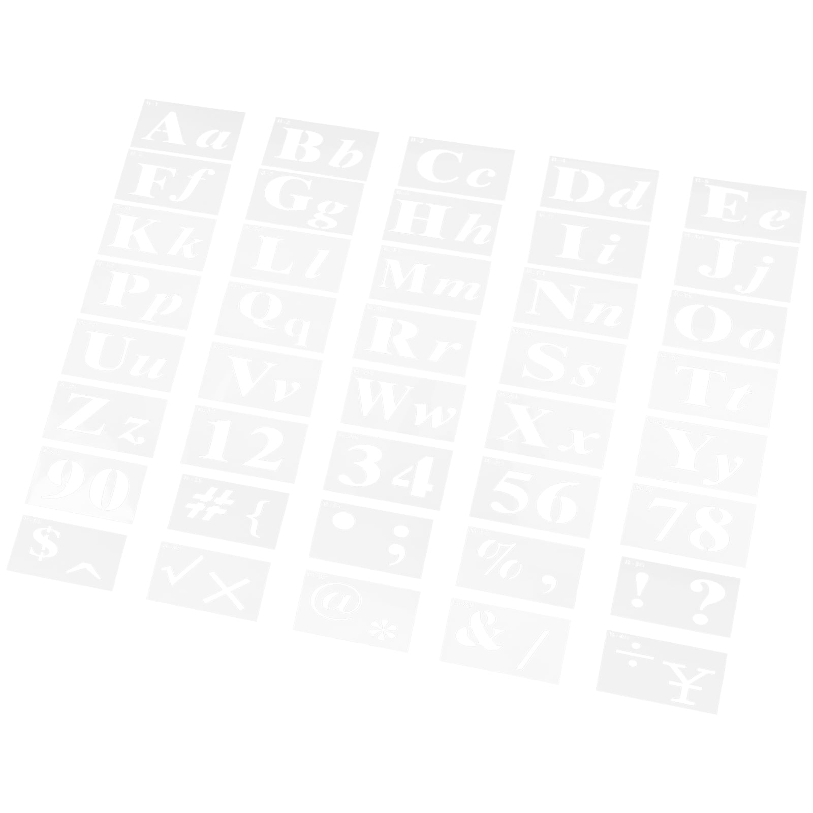 Hemoton 40pcs DIY Scrapbook Lettering and Symbol Stencils for Creative ...