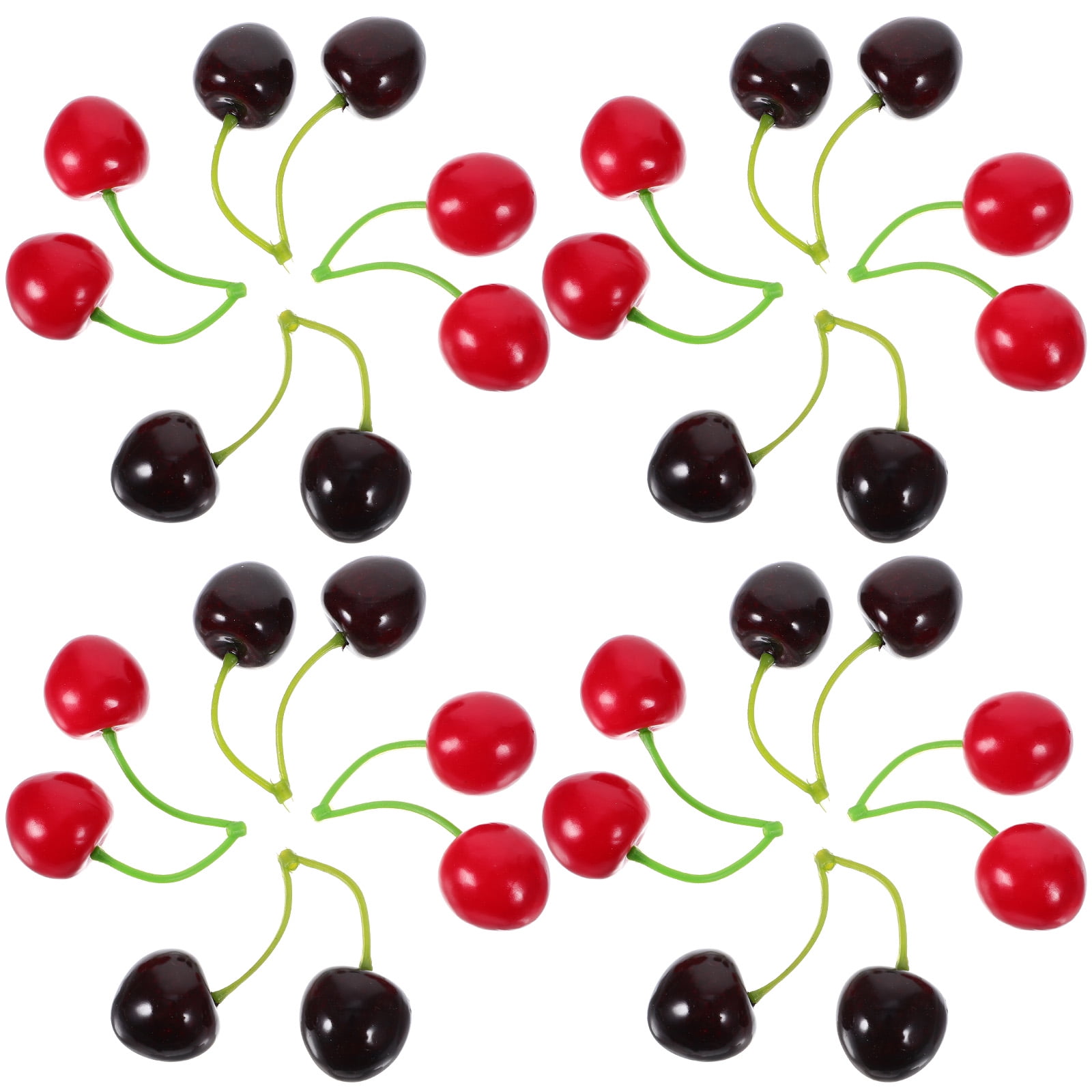 Hemoton 40pcs Fake Foams Fruits Decorative Cherry Models Restaurant ...