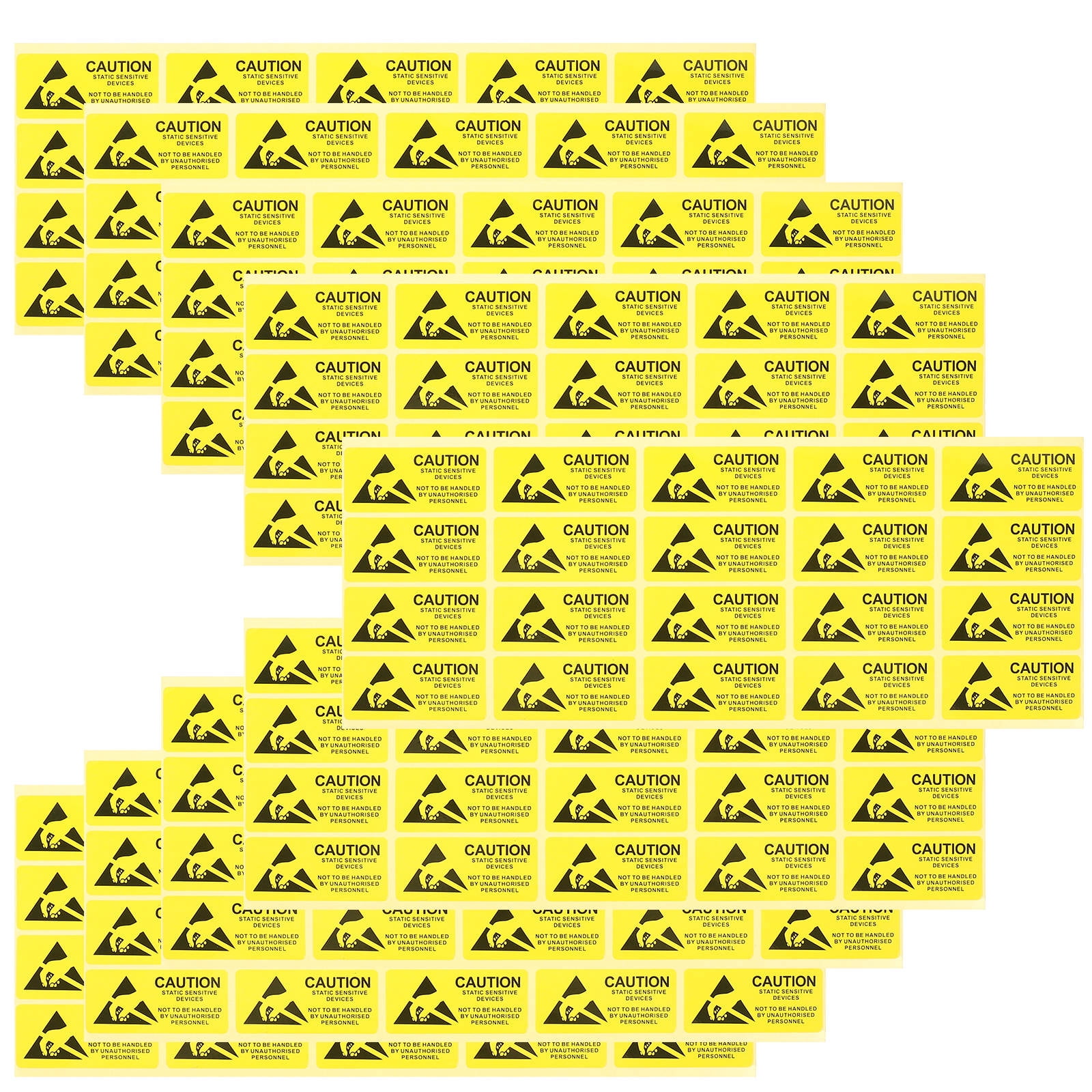Hemoton 450pcs 55x25mm Static Devices Stickers Warning Sign Wall ...