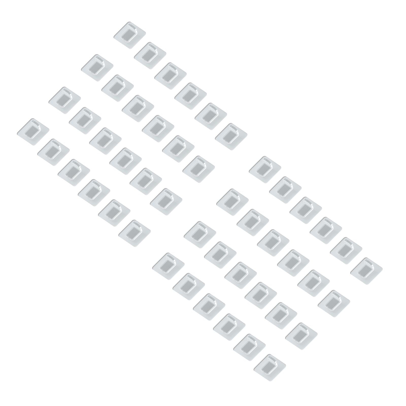 Hemoton 48 Pcs Transparent Partition Holder Cabinet Layer Support ...