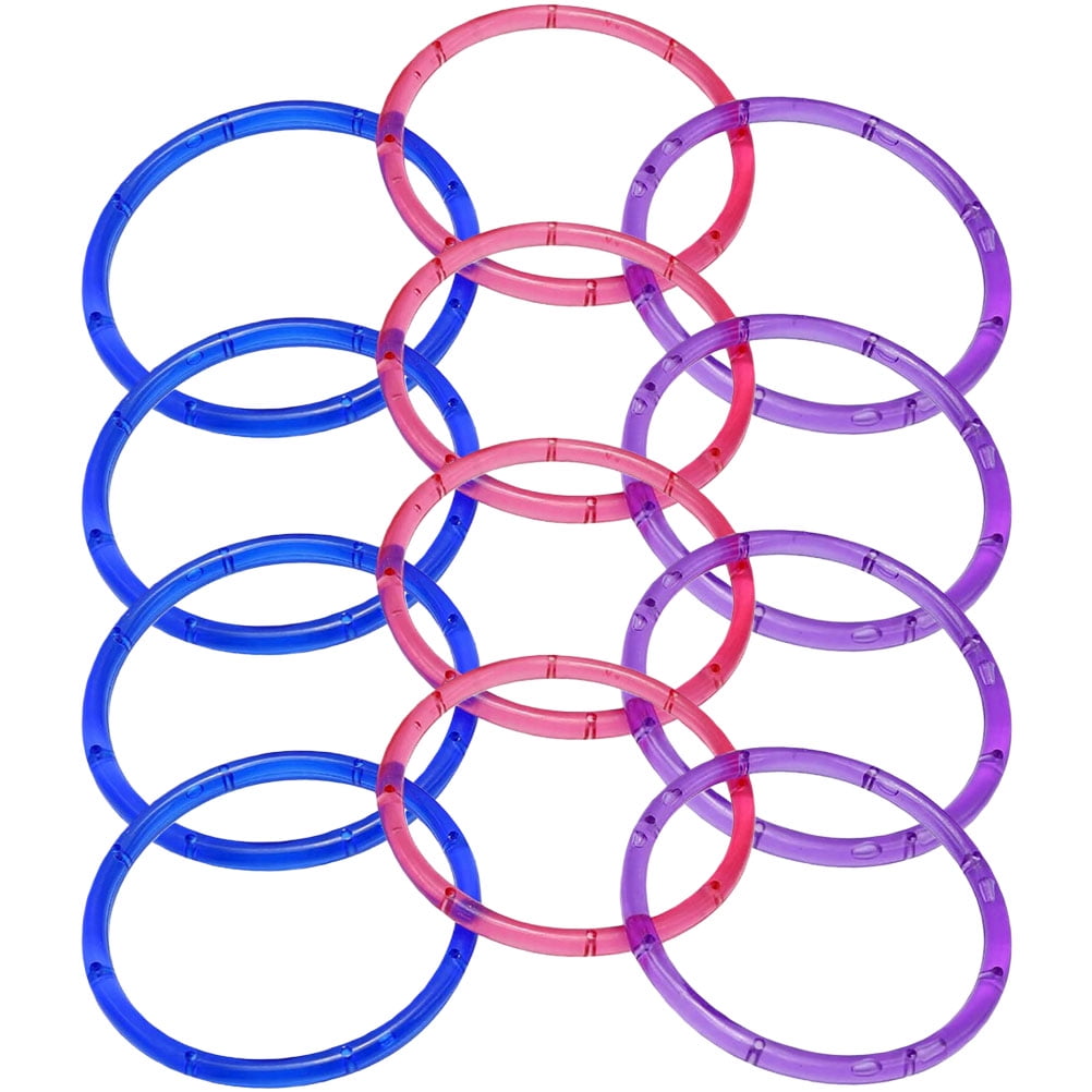 Hemoton 48 pcs Acrylic Wind Chime Ring Kids DIY Chime Circle Wind Chime ...