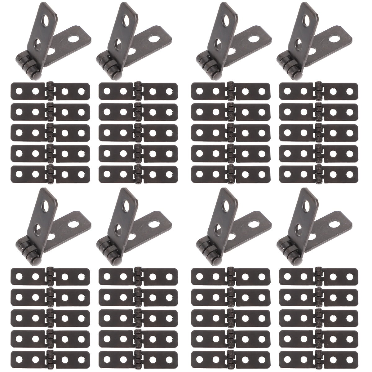 Hemoton 48 pcs Chest Hinge Jewelry Box Hinge Folding Hinge Decorative ...