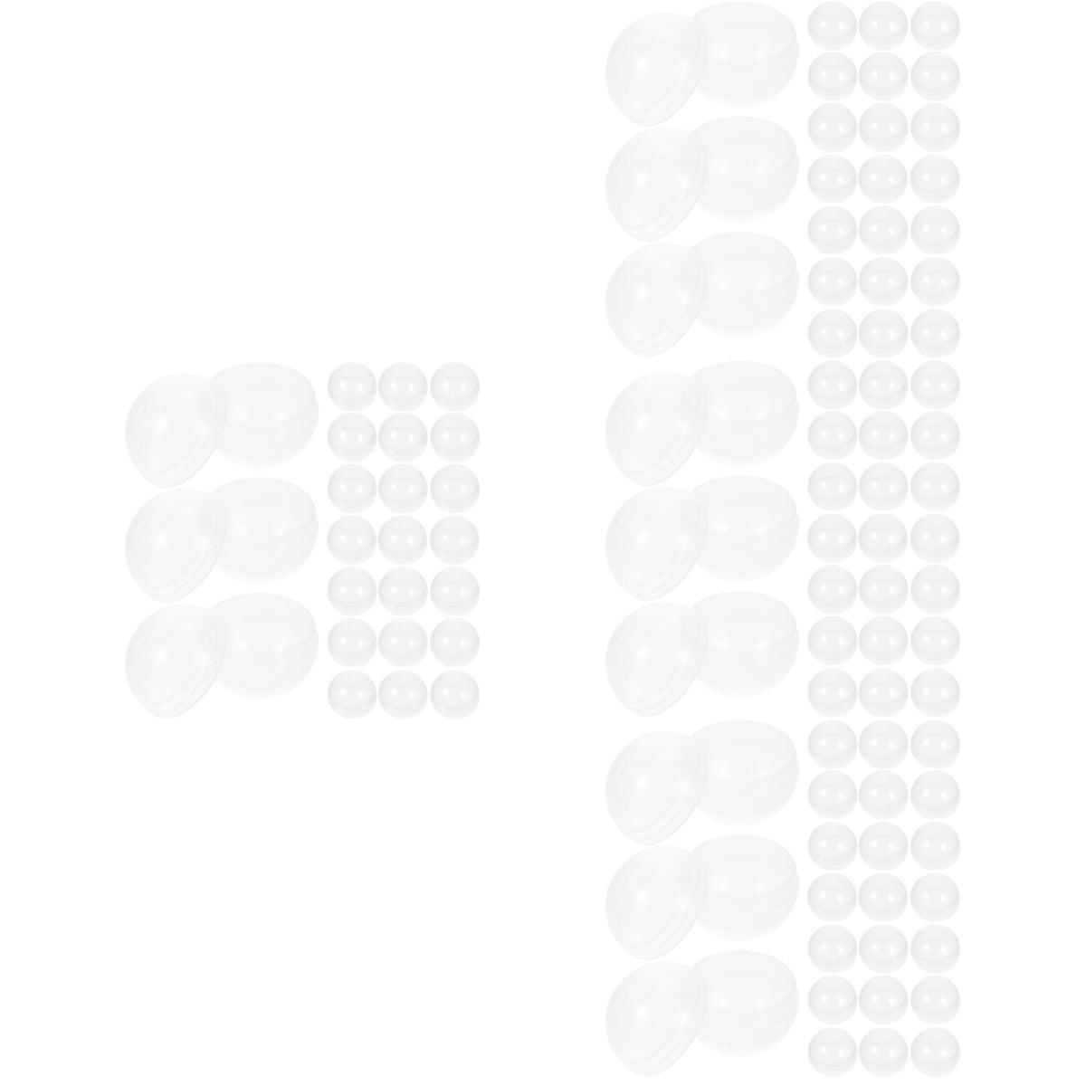 Hemoton 480 pcs Plastic Fillable Balls Openable Storage Packing Balls ...