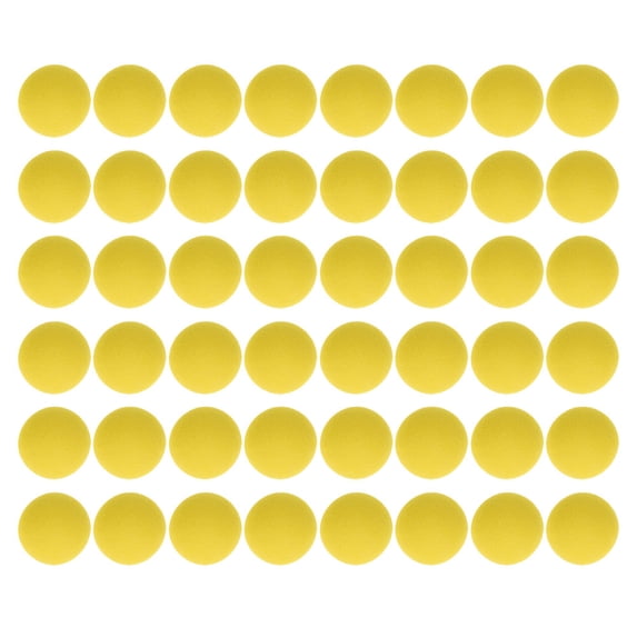 Hemoton 48pcs Eva Foam Launch Balls For Kids Fun Yellow Round Balls For ...