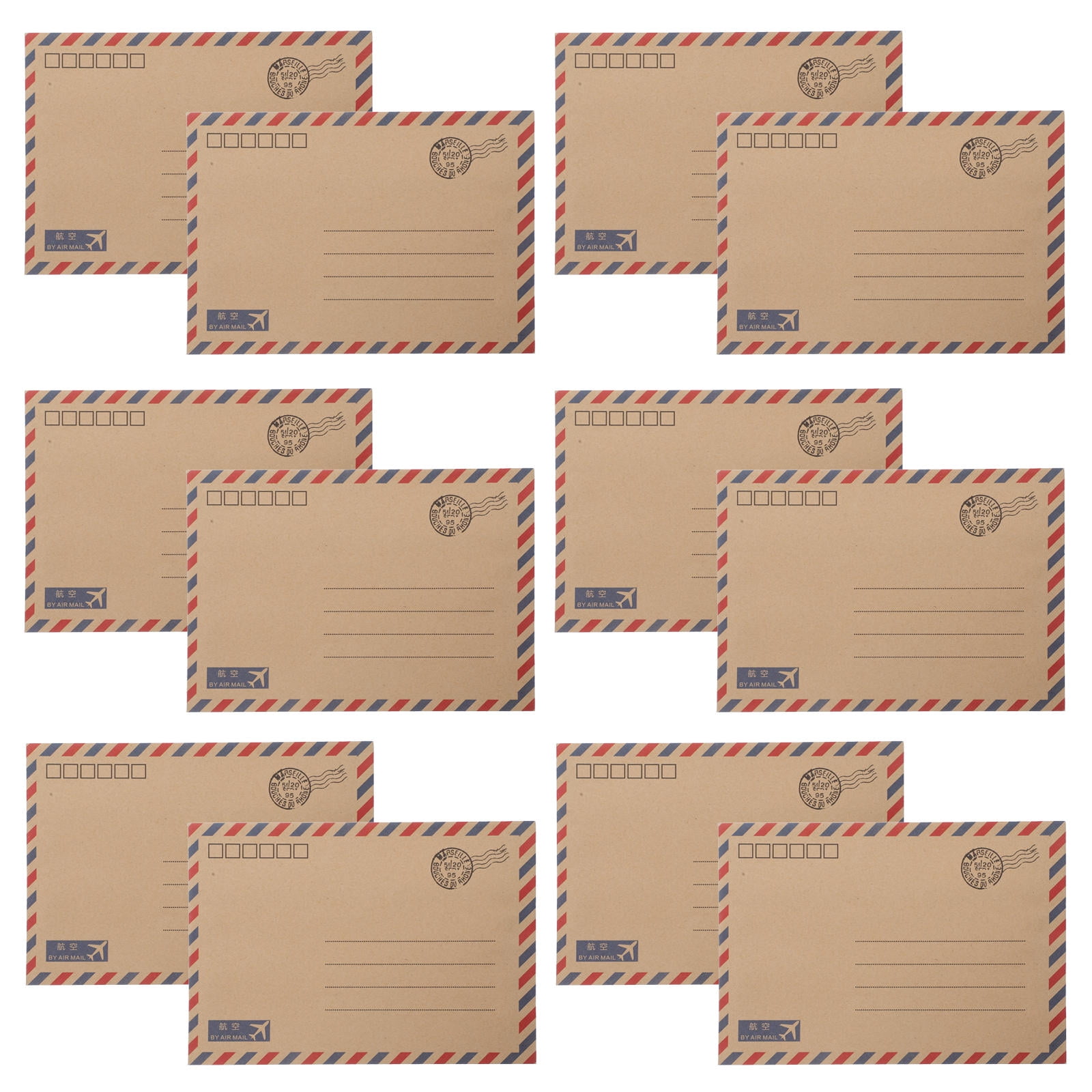 Hemoton 48pcs Vintage Letter Writing Papers Airmail Stationery Paper ...