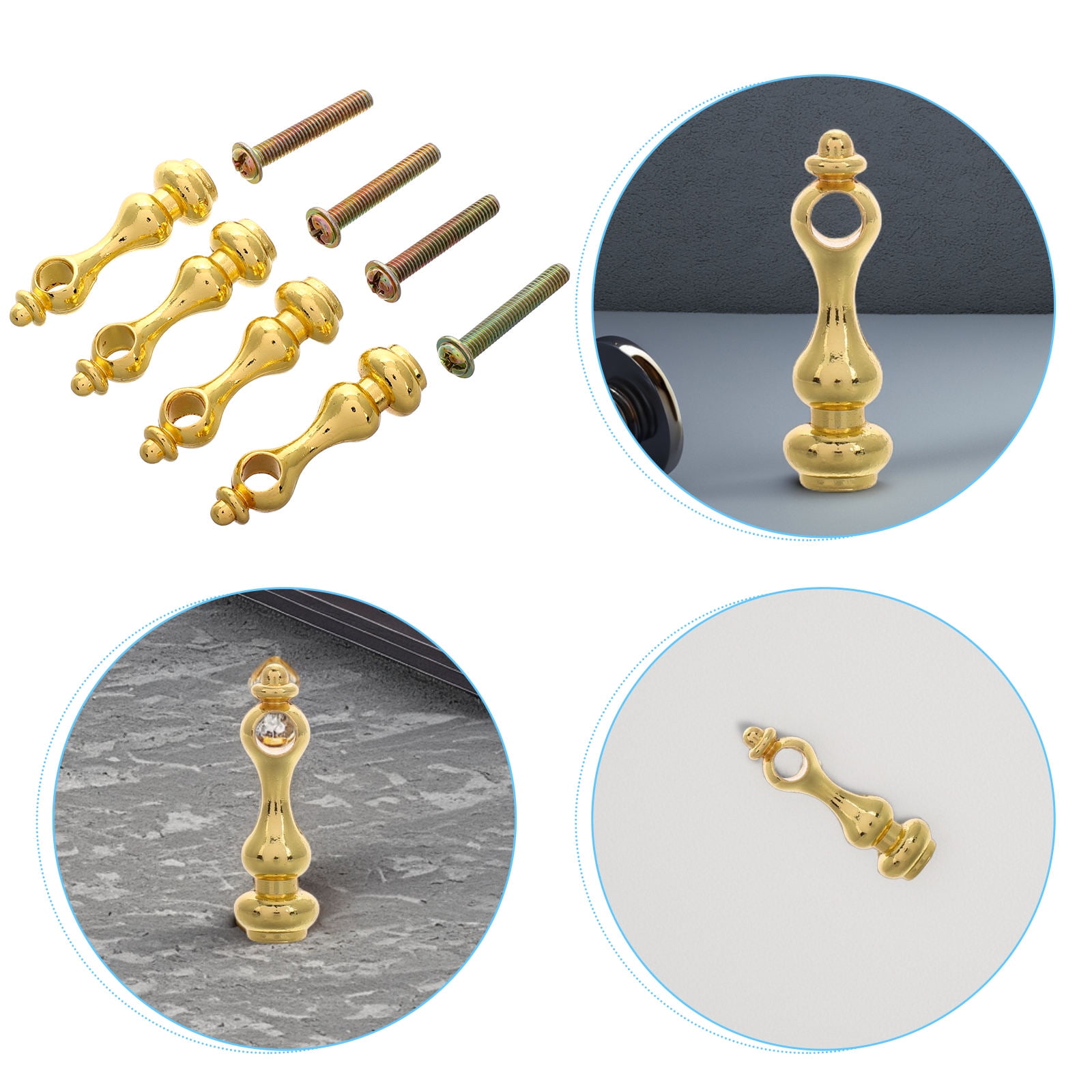 Hemoton 4PCS Gallery Spindles Railing Spindles Replacement Gallery ...