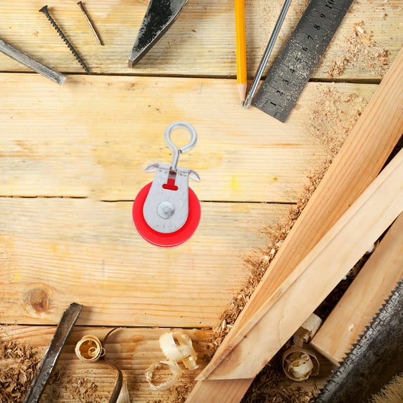 Hemoton 4PCS Small Pulley Wheels Chicken Coop Heavy Duty Pulley ...