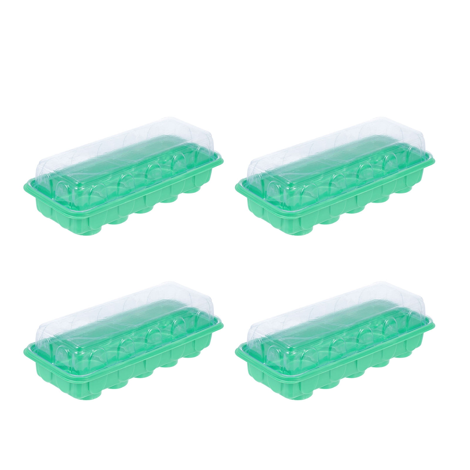 Hemoton 4Pcs 10 Holes Plant Germination Boxes Plastic Planting Trays ...