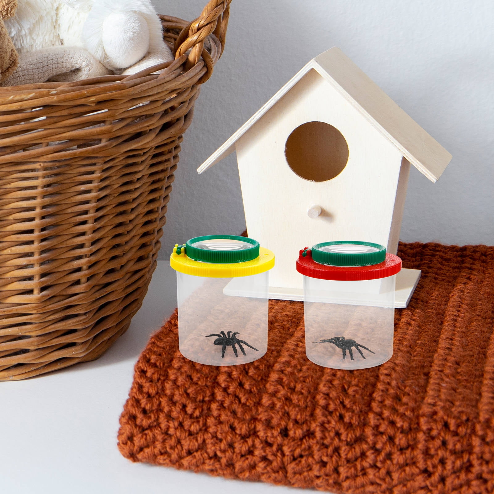 Hemoton 4Pcs Bugs Catching Container Insect Study Jar Kids Magnifier ...