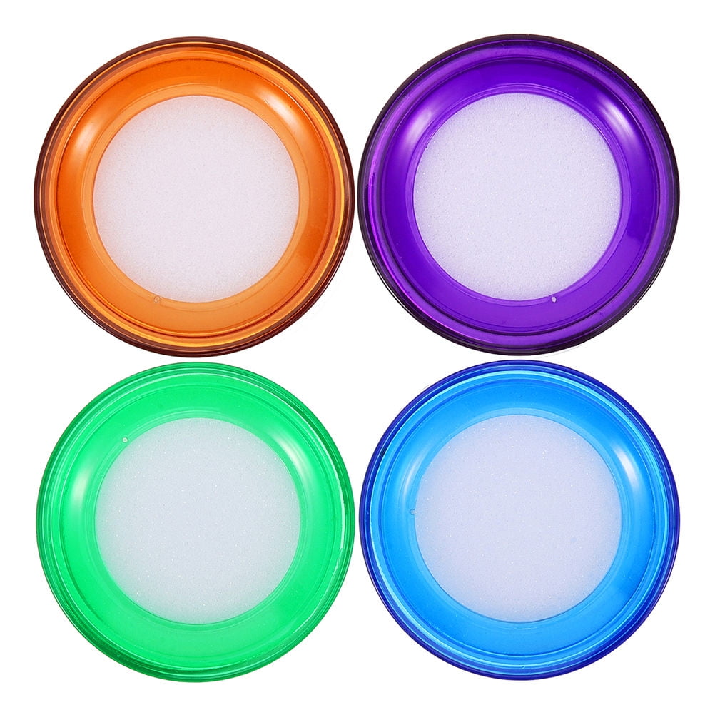 Hemoton 4Pcs Finger Wetting Tool Sponge Cup Moistener Desktop Finger ...