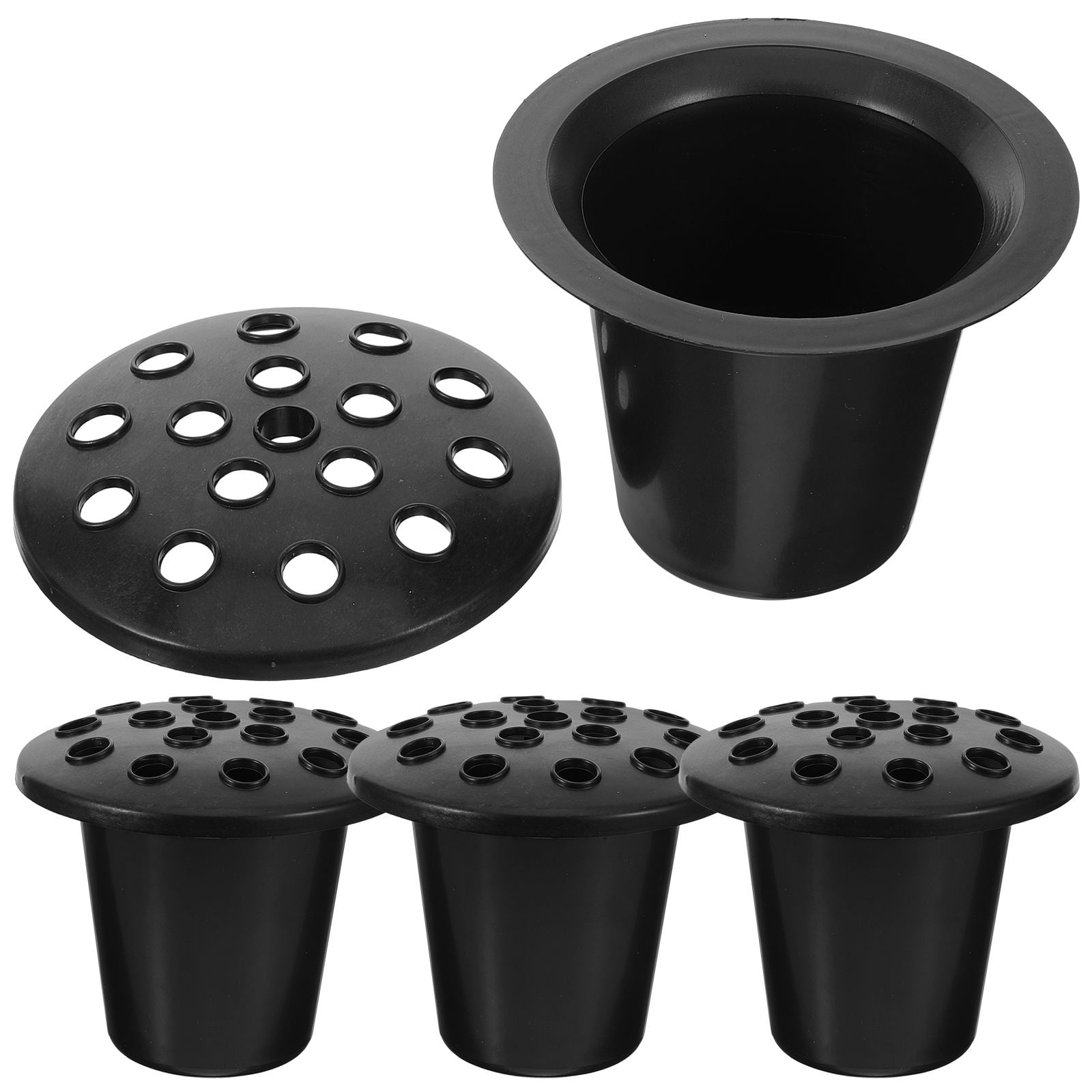 Hemoton 4Pcs Small Flowerpot Decor Grave Flower Planter Grave Flower ...