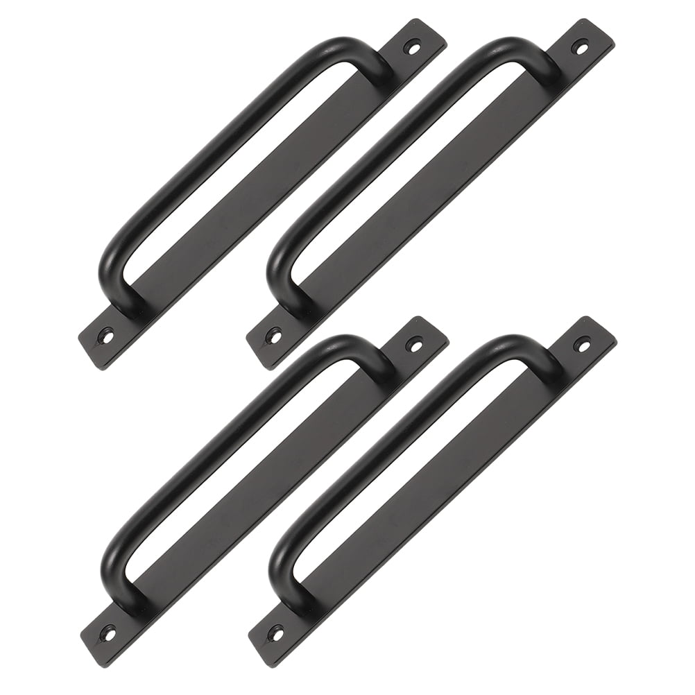 Hemoton 4Set Sliding Barn Door Handle Black Aluminium Alloy Door Handle ...