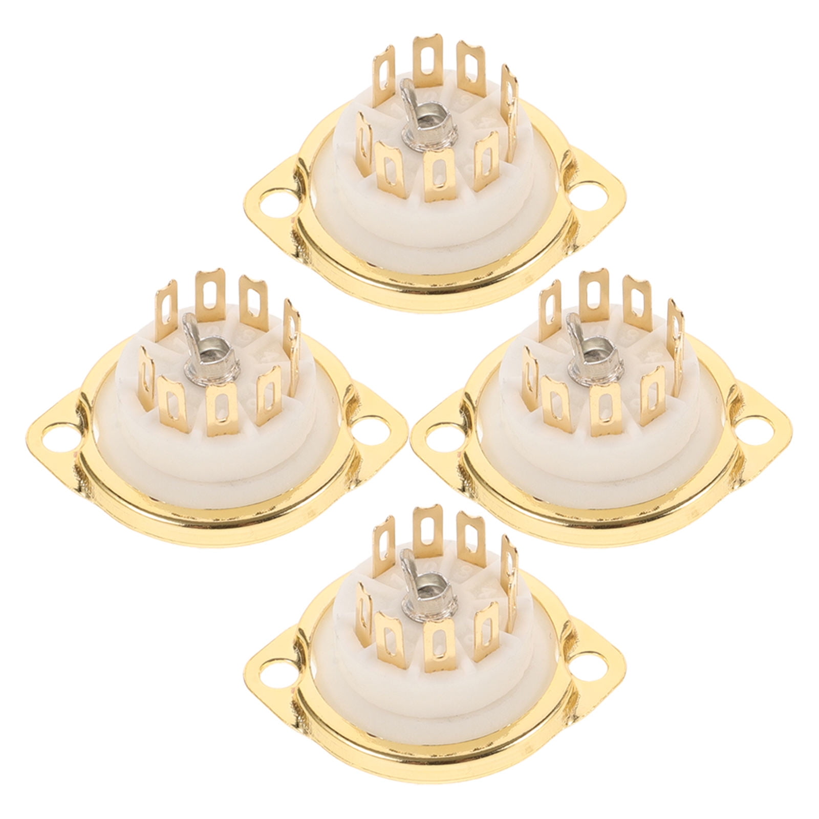 Hemoton 4pcs 9 Pin Ceramic Tube Socket for Audio Amplifier Accessories ...