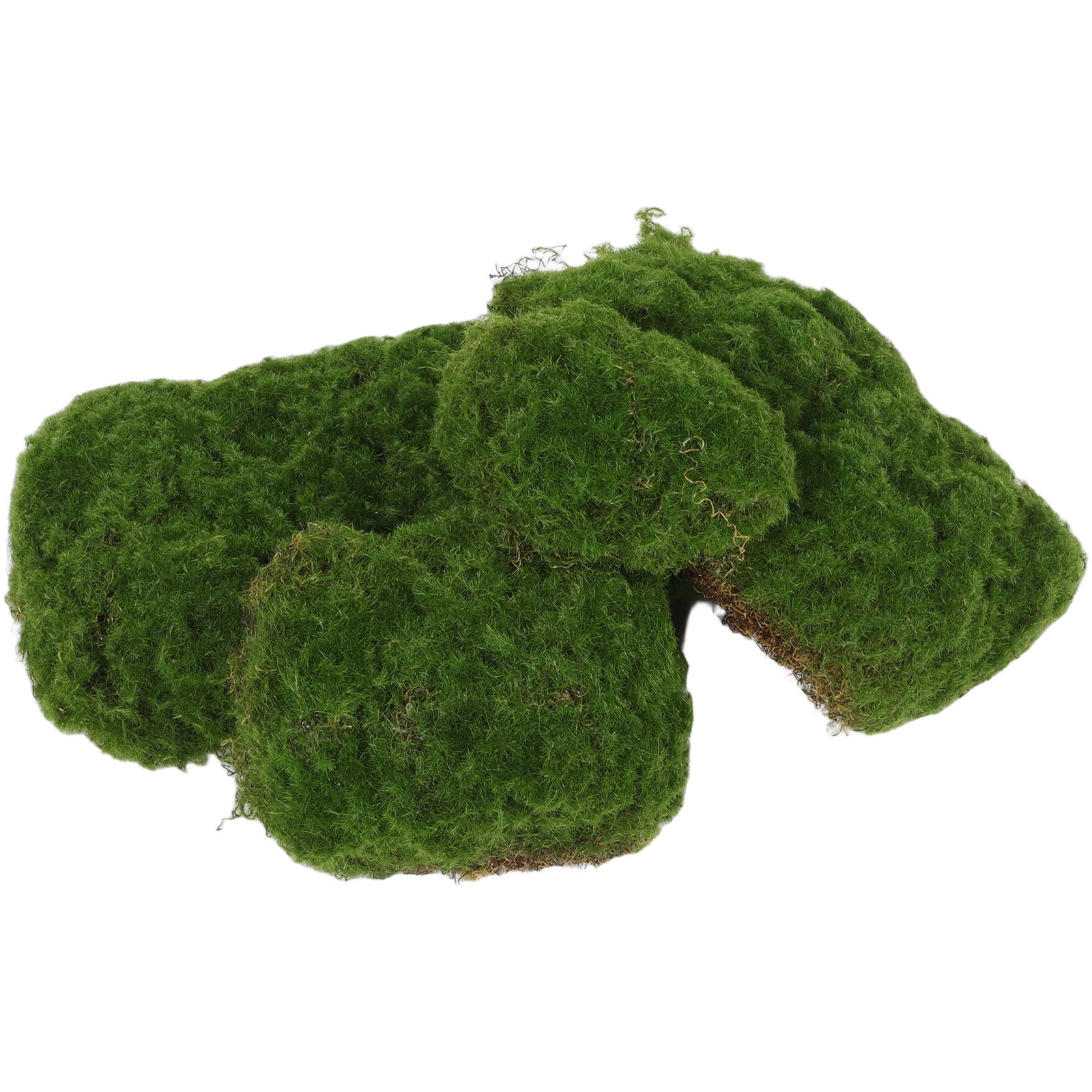 Hemoton 4pcs Artificial Moss Rocks Decorative Faux Green Moss Covered ...