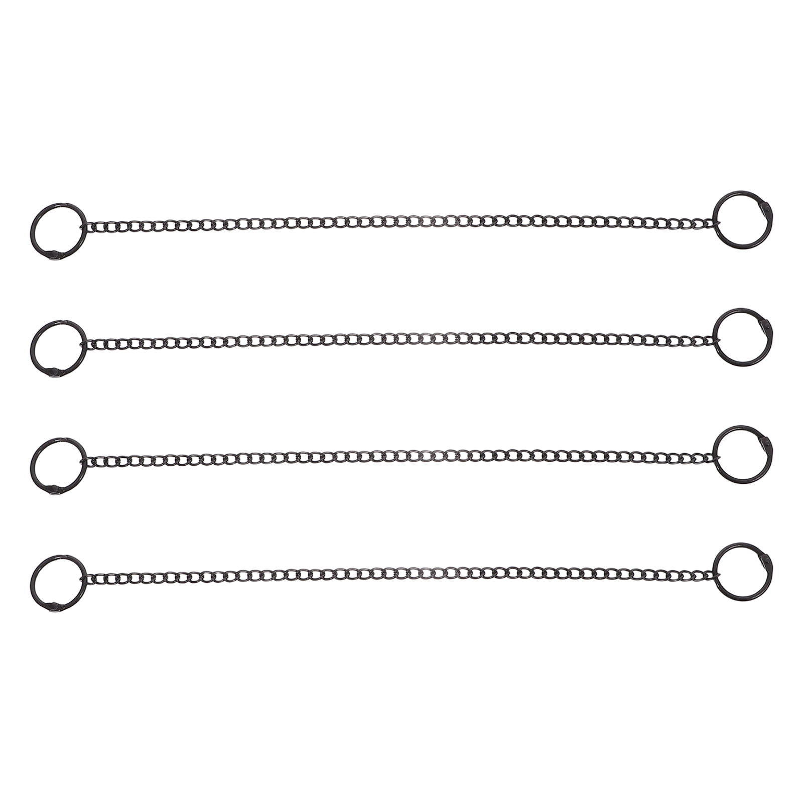 Hemoton 4pcs Black Metal Hanging Chains Replacement Chains For Plant ...
