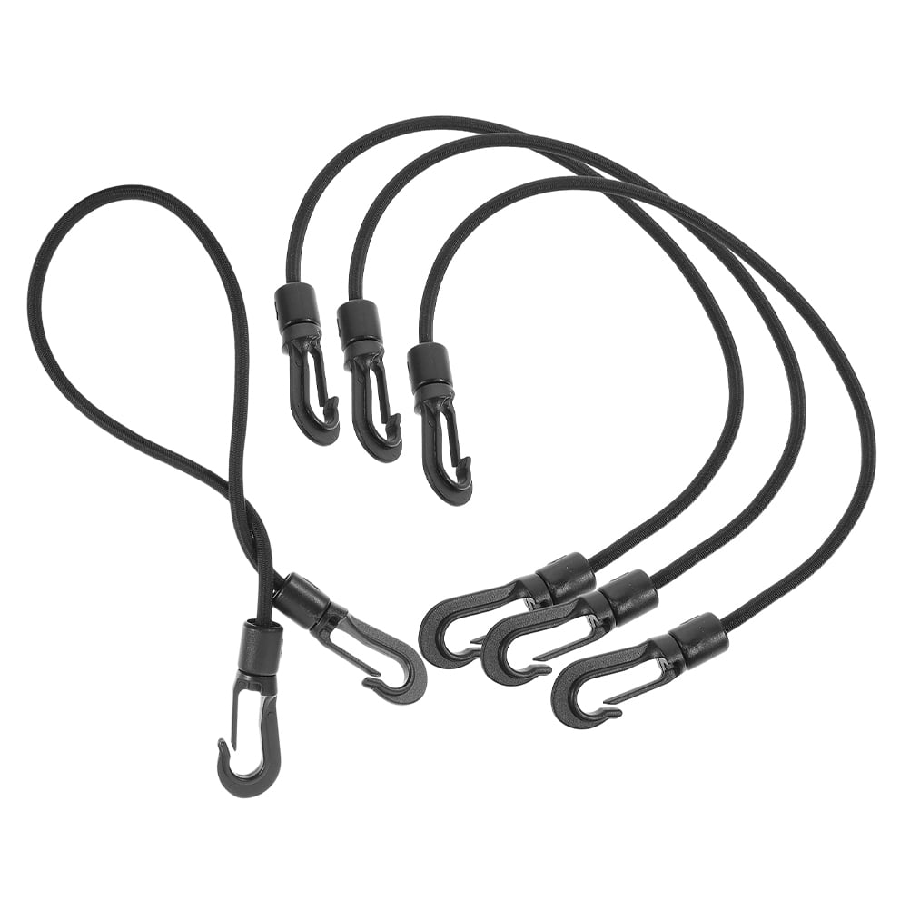 Hemoton 4pcs Bungee Cords With Hooks Bungie Straps 14.5 Inch Heavy Duty ...