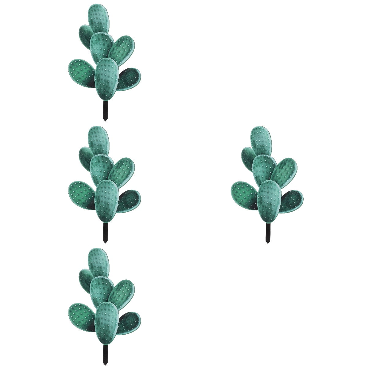 Hemoton 4pcs Cactus Stake Decor Outdoor Stake Garden Plants Stake ...