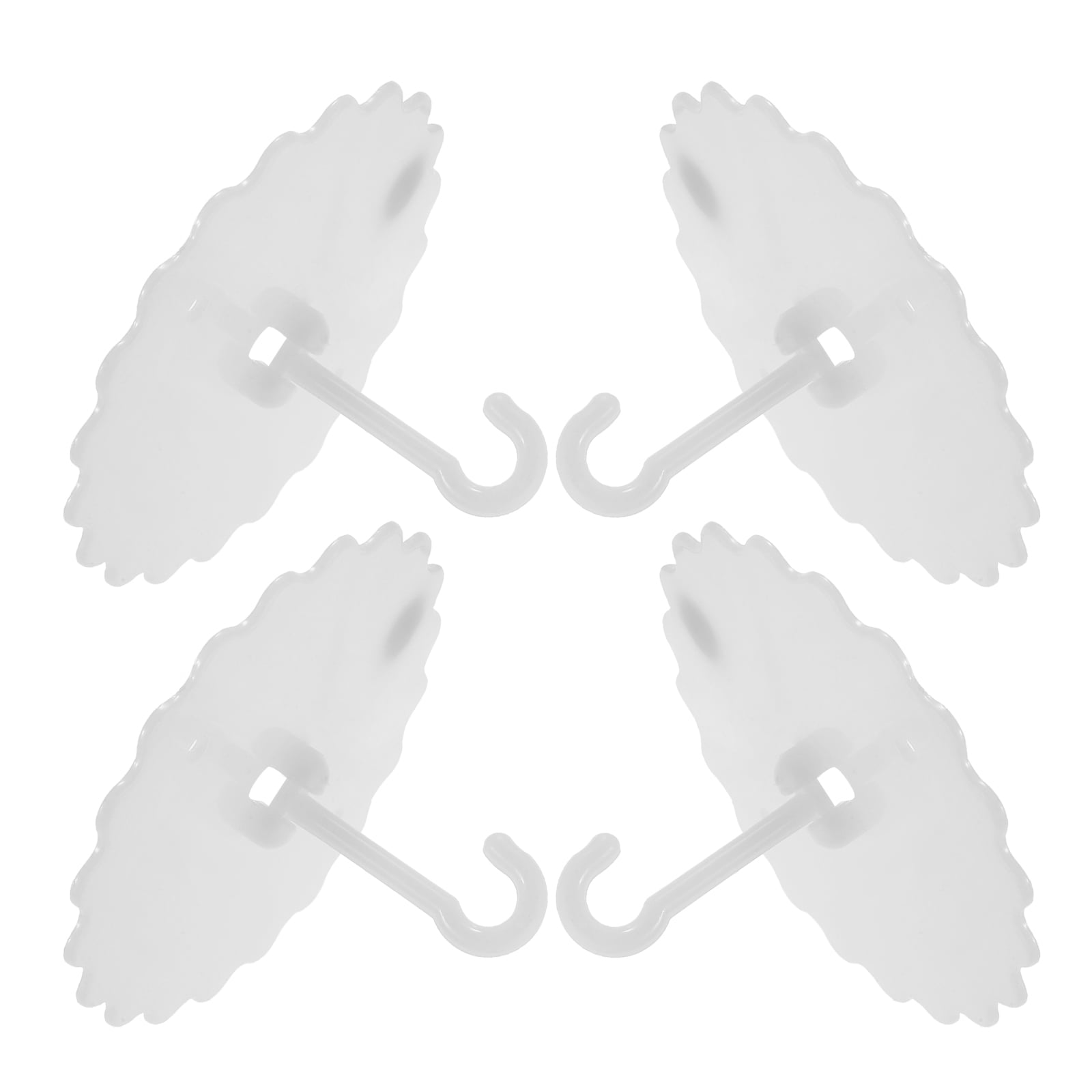 Hemoton 4pcs Ceiling Hooks Wall Hooks Removable Plastic Hooks Utility ...