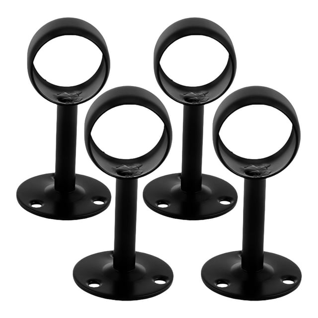 Hemoton 4pcs Ceiling Mount Pipe Bracket Heavy Duty Adjustable Closet ...