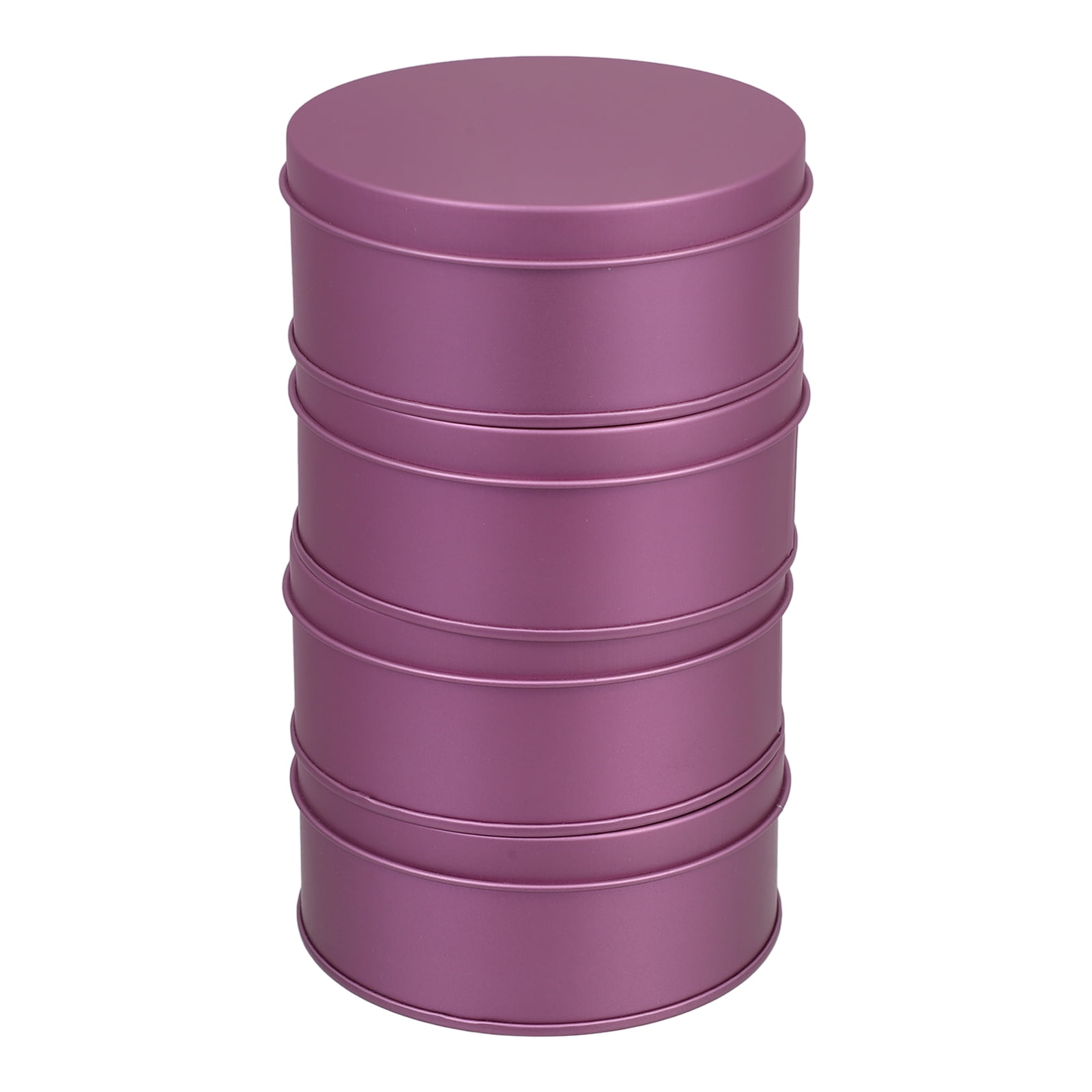 4pcs Large Round Tin Boxes for Cookie Storage Candy Packaging Airtight ...