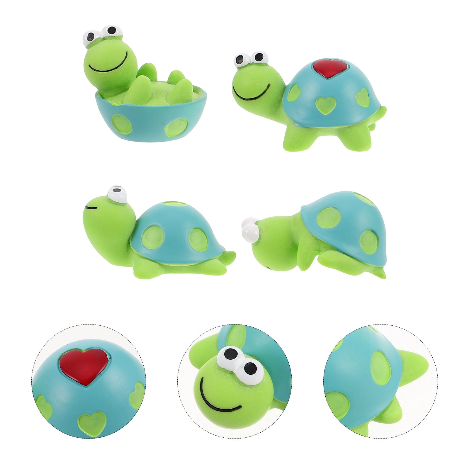 Hemoton 4pcs Cute Turtle Car Accessories For Dashboard Car Interior ...