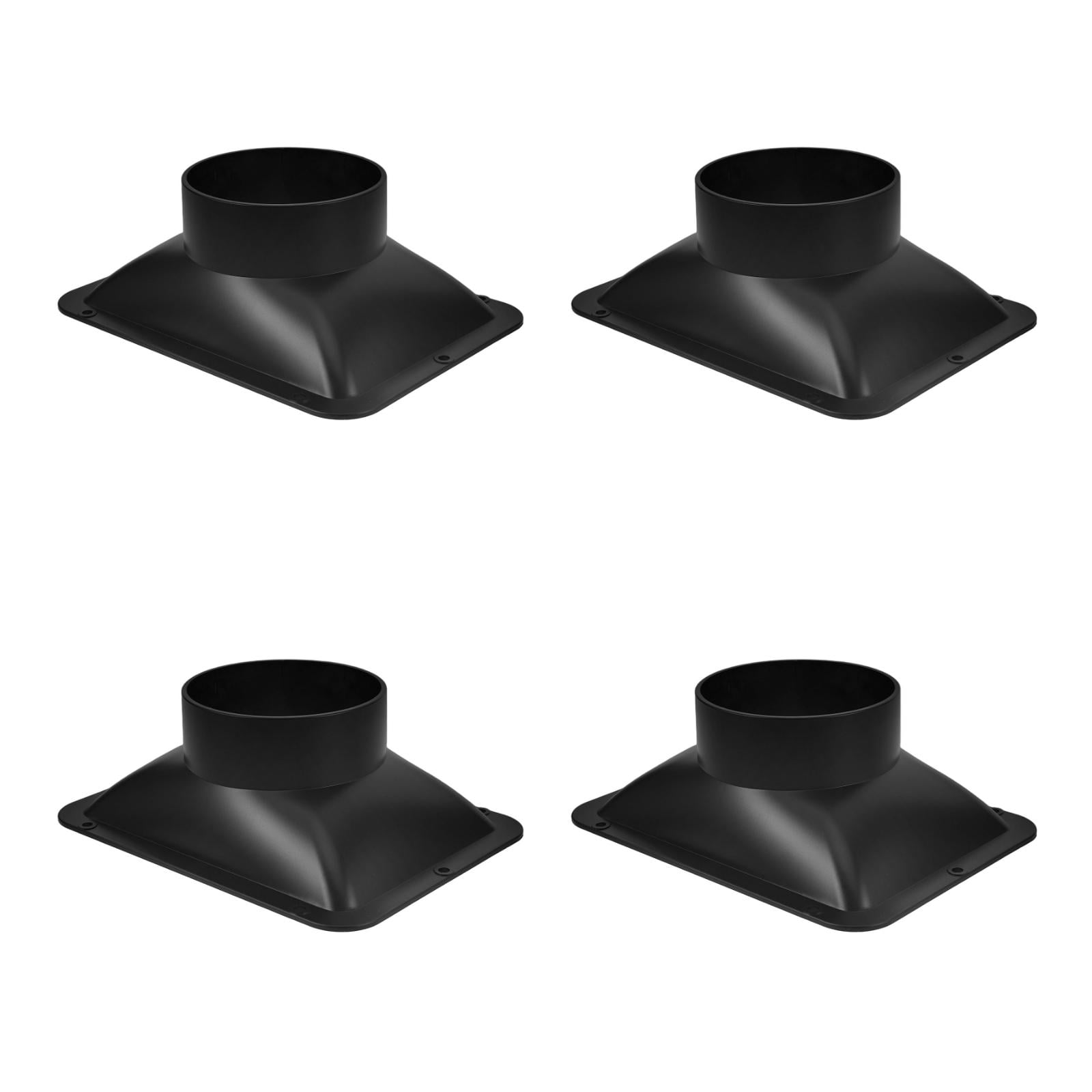 Hemoton 4pcs DIY Ventilation Interface for Range Hood Square Bottom ...