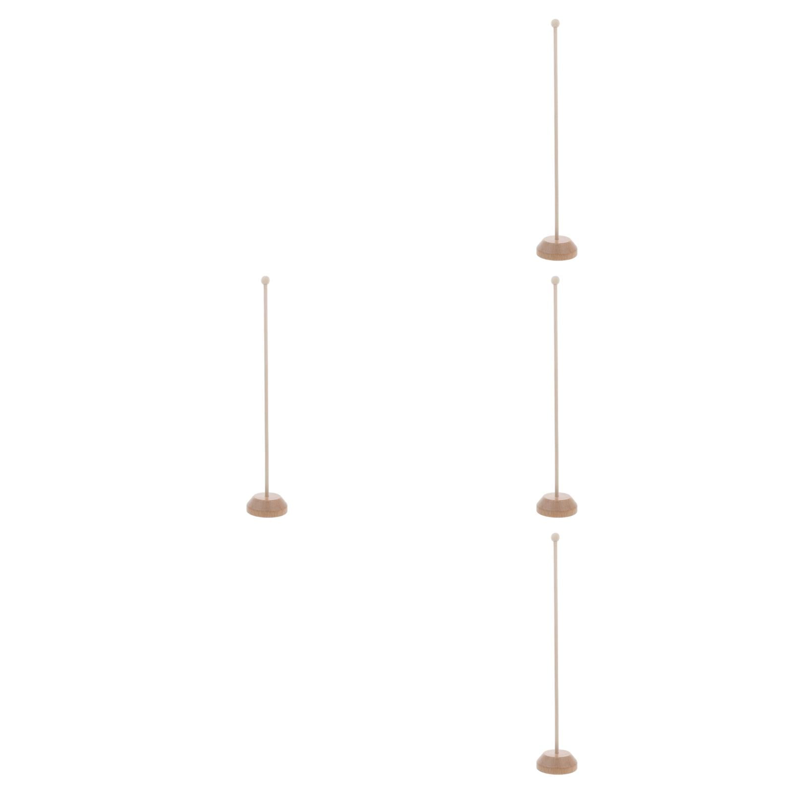 SOPOTUTU Hemoton 4pcs Desk Flag Holder Wood Mini Flag Stand for ...