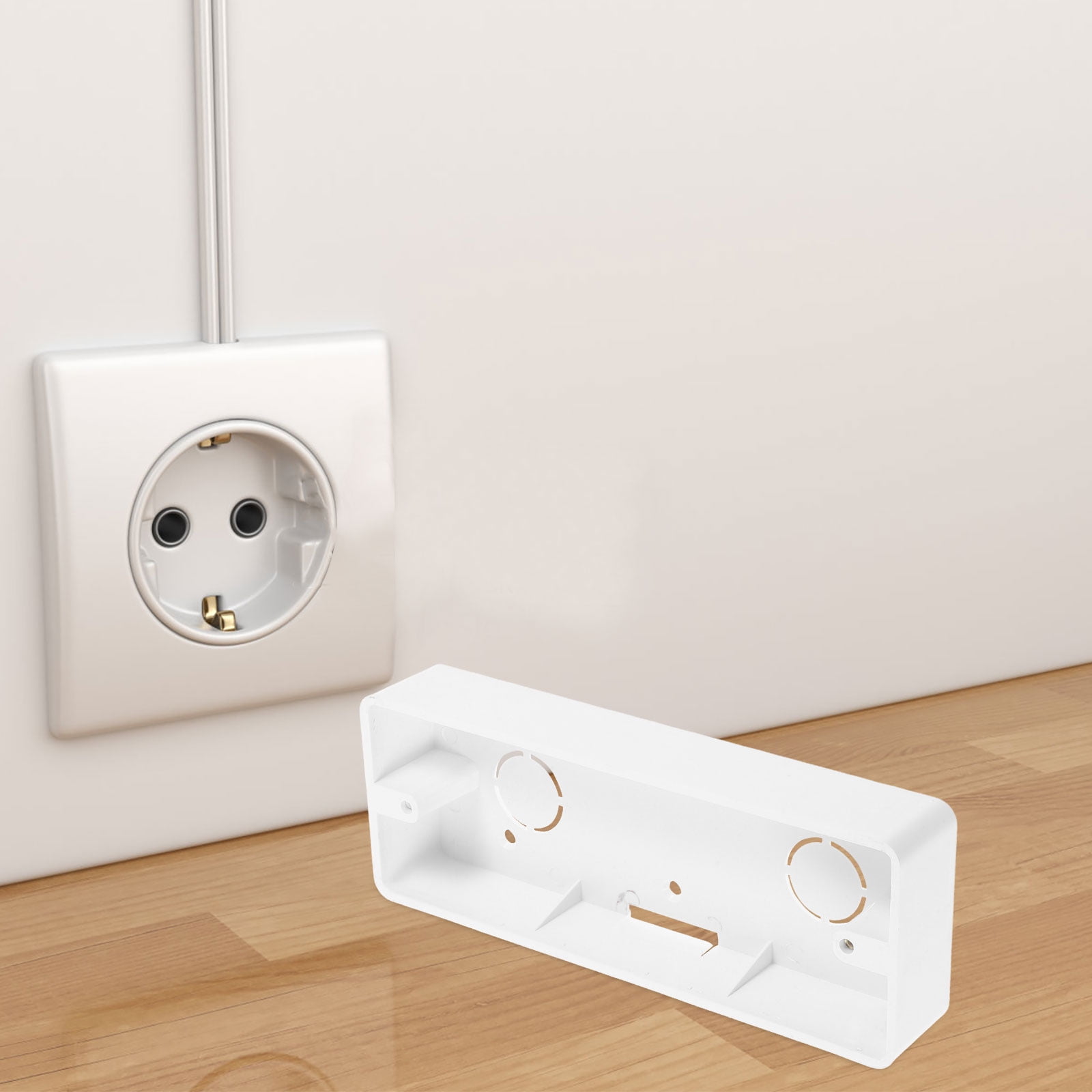 Hemoton 4pcs Electrical Outlet Box PVC Material Surface Mount Easy to ...