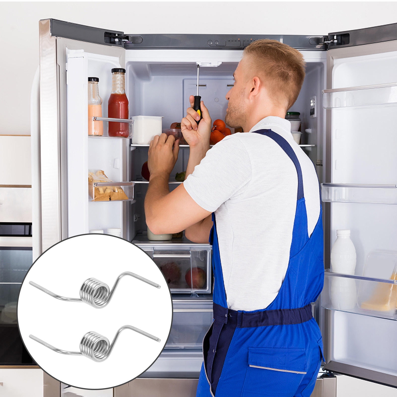 Hemoton 4pcs Enhanced Stability Refrigerator Door Mechanism Spring ...