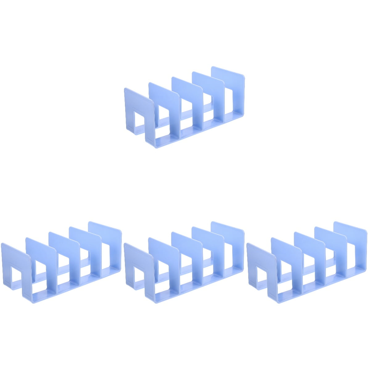 Hemoton 4pcs File Document Storage Rack Desktop Bookshelf Office Files ...