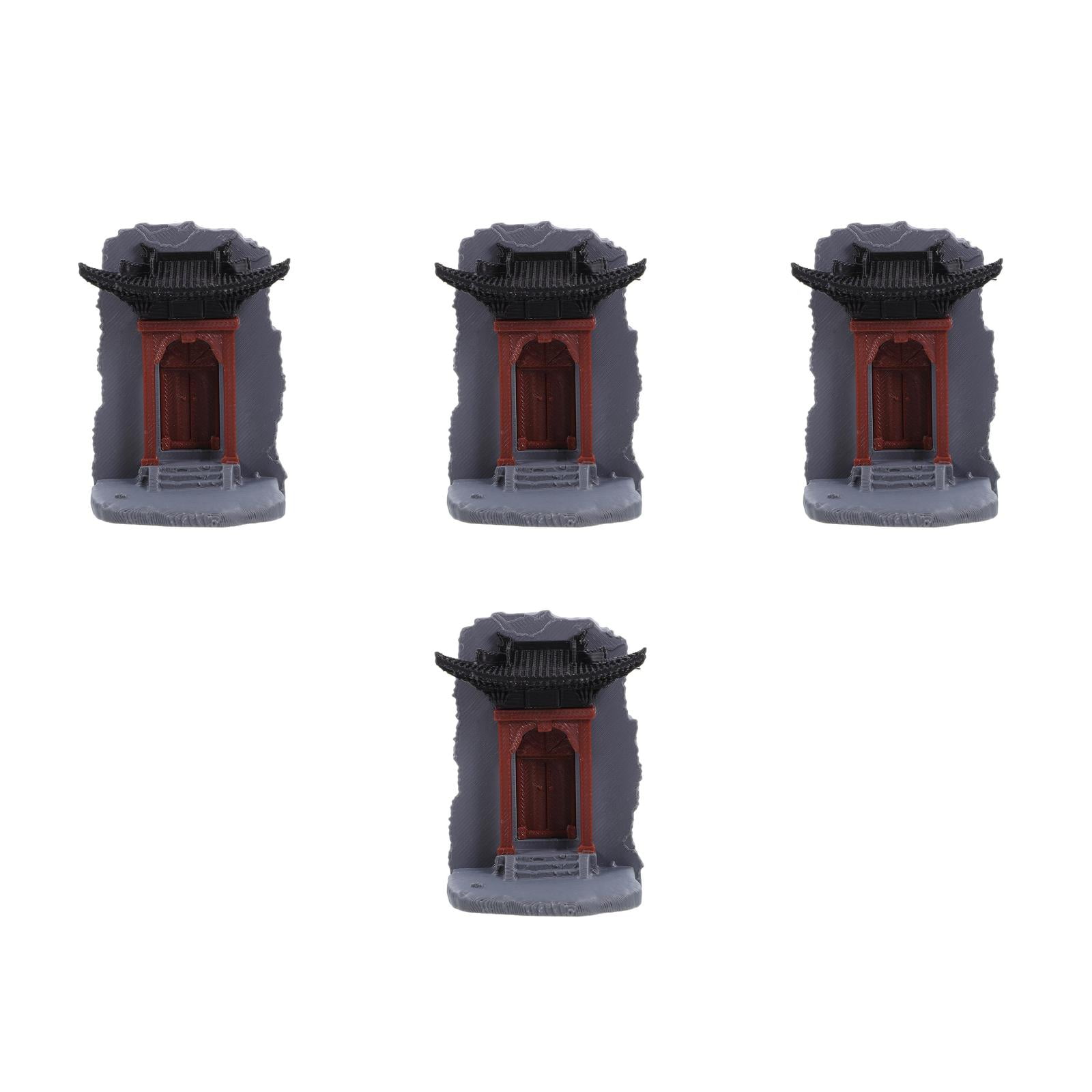 Hemoton 4pcs Fish Tank Gate Decor Antique Gate Figurine For Aquarium ...