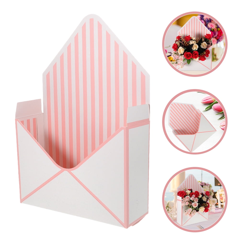 HEMOTON 4pcs Floral Envelope Boxes Flower Bouquet Packaging for Wedding ...