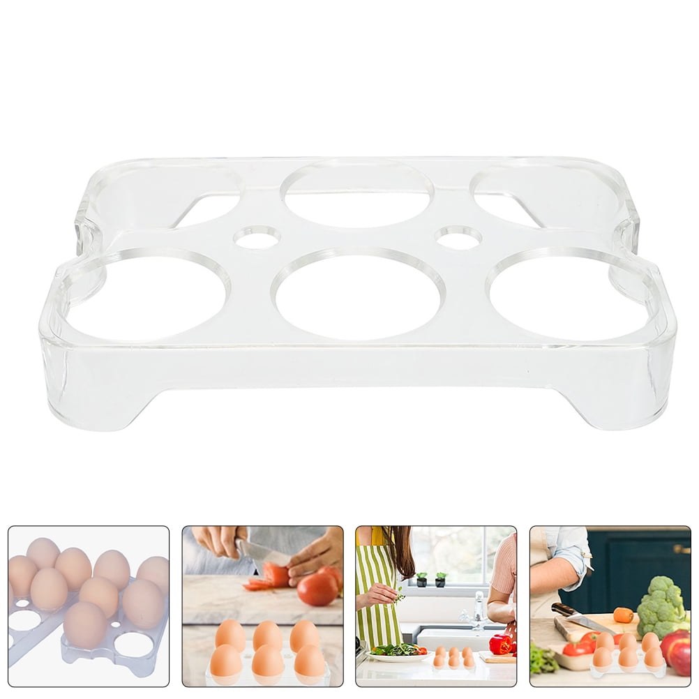 Hemoton 4pcs Fridge Egg Tray Egg Storage Shelf Egg Box For Refrigerator ...