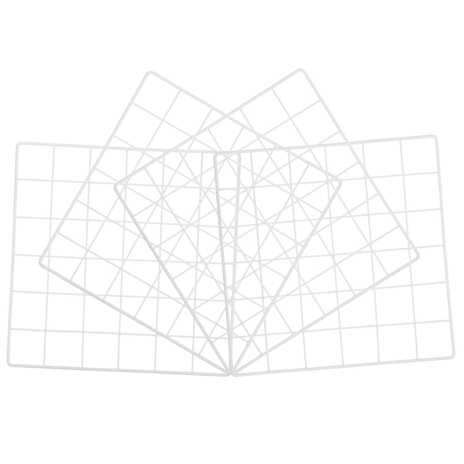 Hemoton 4pcs Grid Panel Retail Display Wall Grid Metal Grid Wall ...