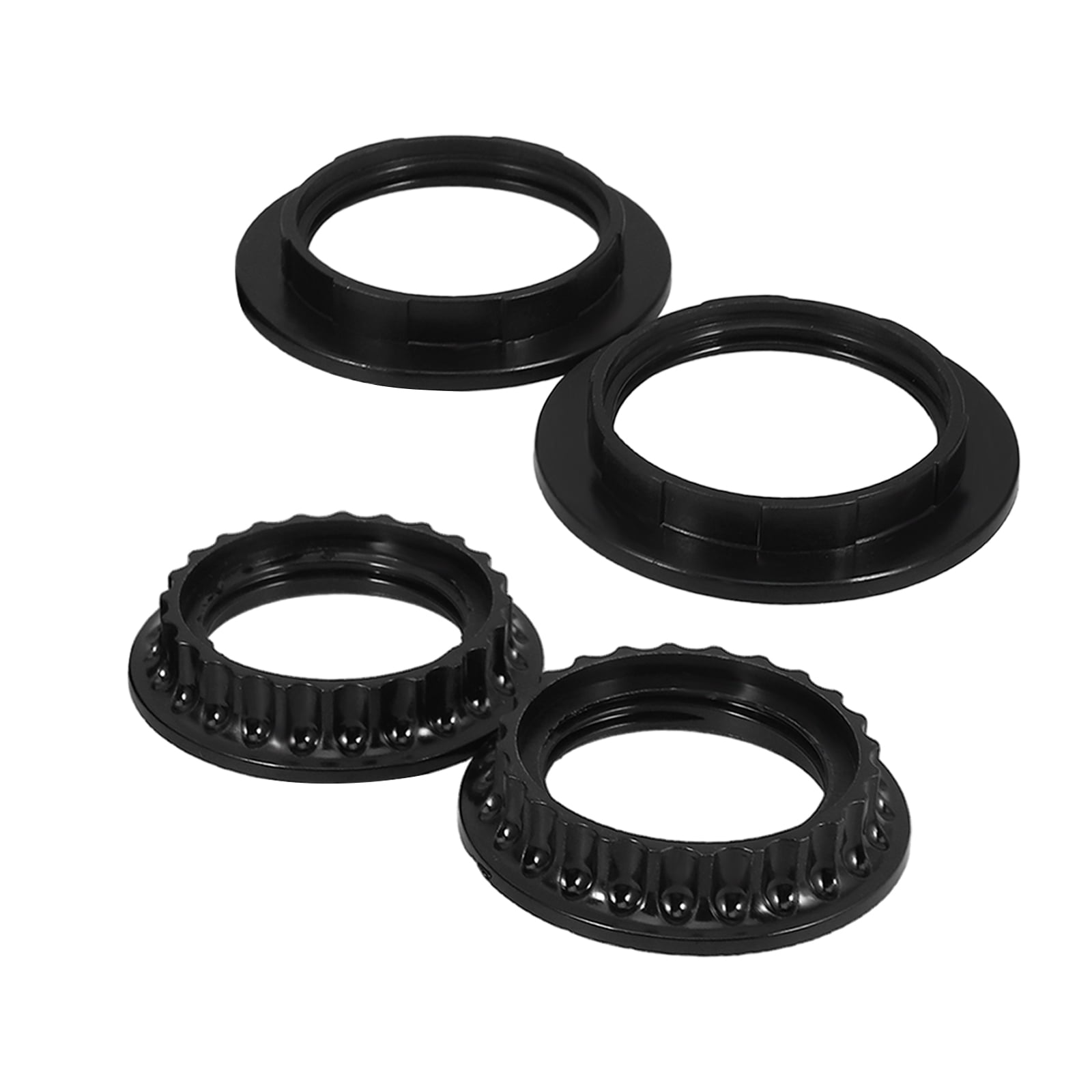 Hemoton 4pcs Lamp Shade Rings E27 E26 Black Retaining Rings Light ...