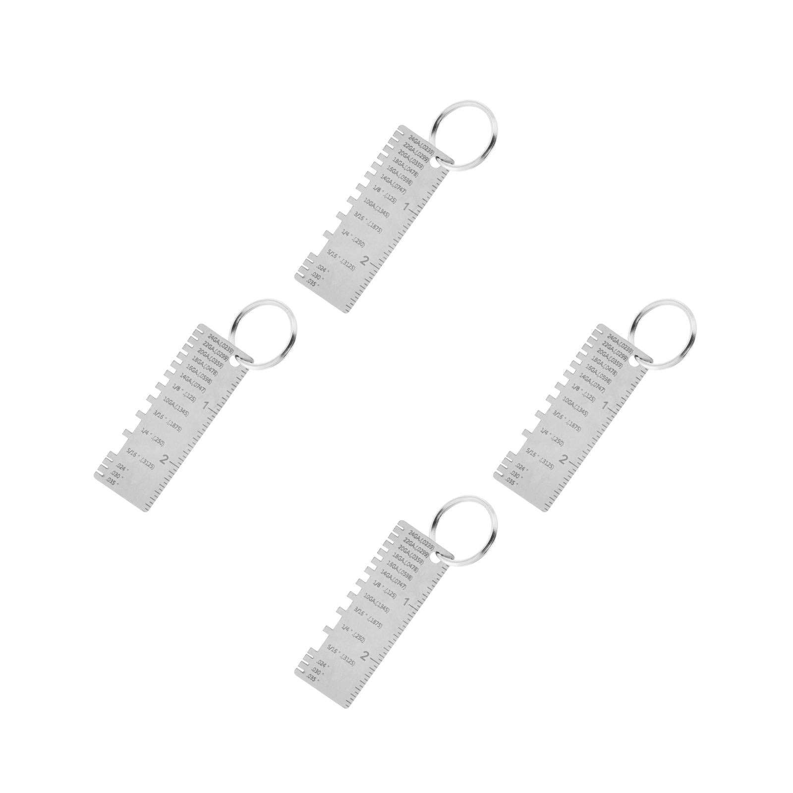 Hemoton 4pcs Metal Gauge Sheet Thickness Gauge Metal Gauge Tool ...