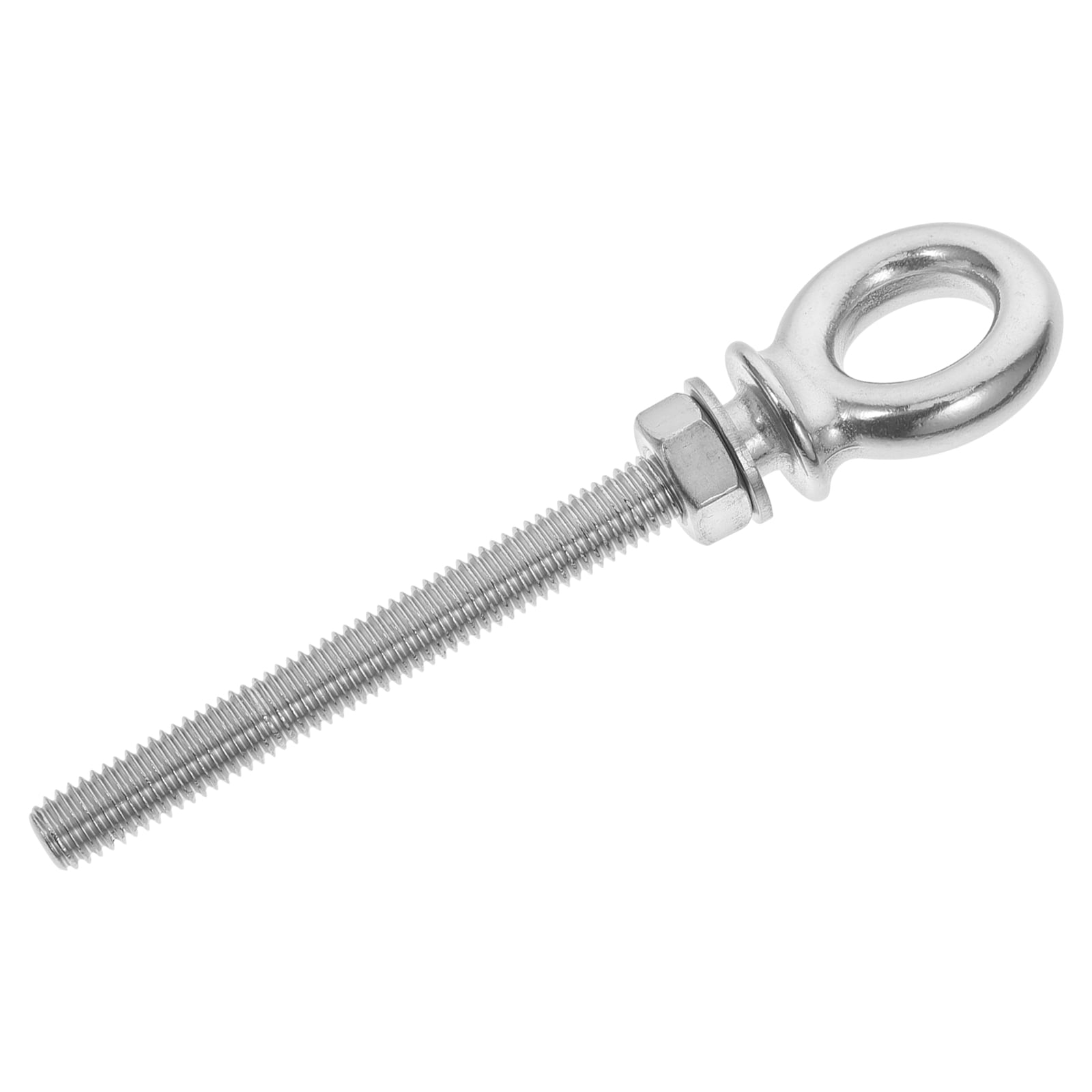 Hemoton 4pcs Metal Shoulder Eye Bolts Stainless Steel Eye Shape Screws ...