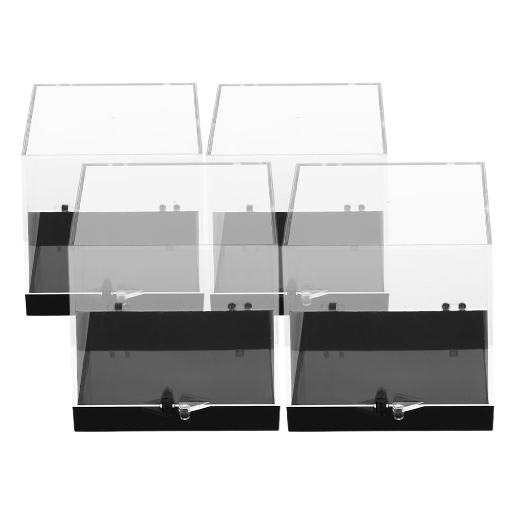 Hemoton 4pcs Miniature Display Case for Mineral Specimen Rock ...