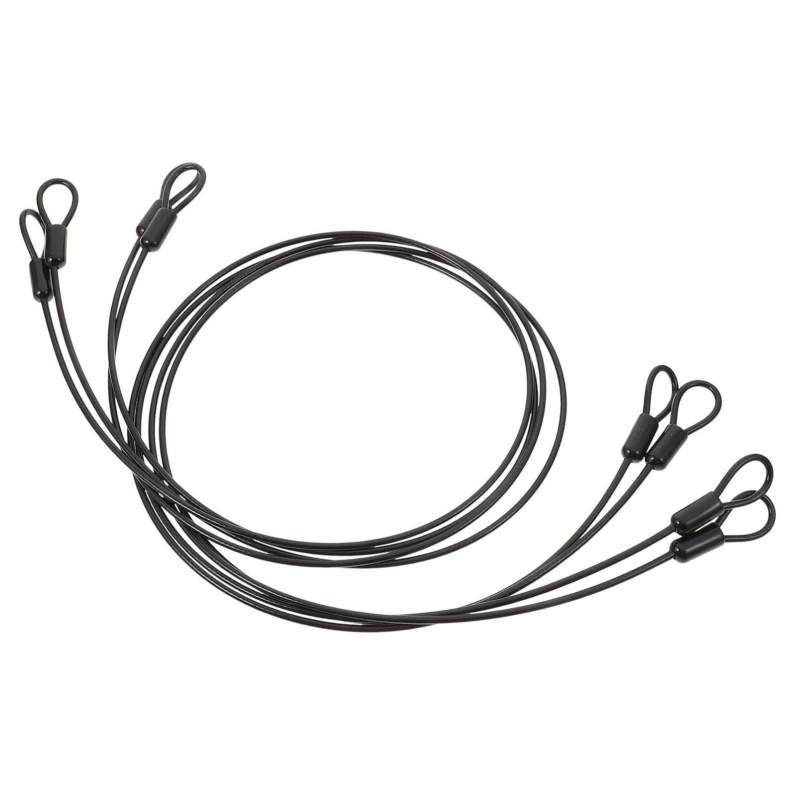 DEEPCRAFF Safety Cables Stainless Steel Black 4Pcs - Walmart.com
