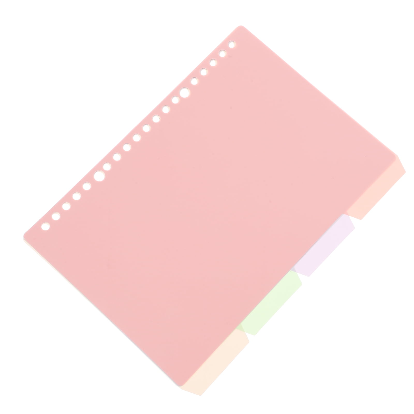 Hemoton 4pcs Pastel Binder Dividers With Tabs Light Pink Binder Multi ...