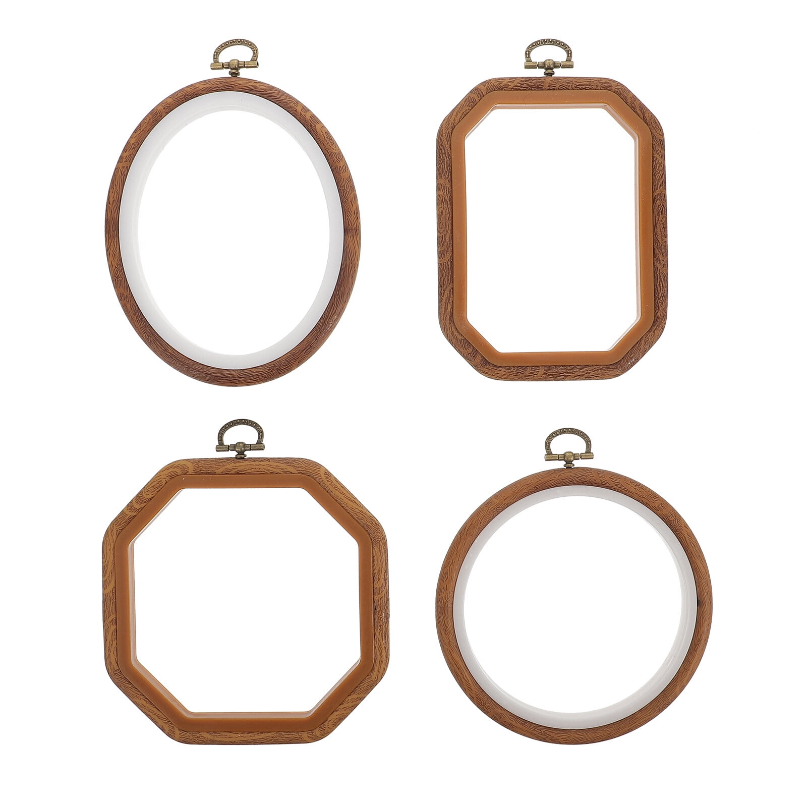 WEAVILUX Light Brown Plastic Embroidery Hoop Frame for Cross- and ...
